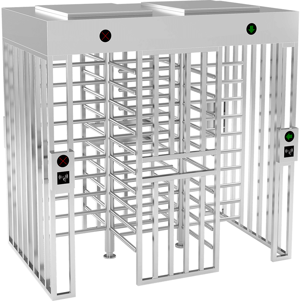 JS-QGZ004 - Dual Lane Full Height Turnstile Bi-directional RFID QR Code ...